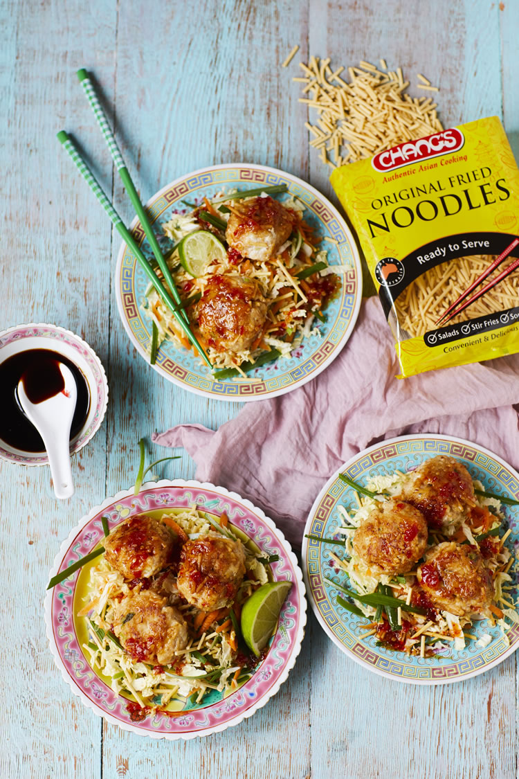 Thai Fish Cakes with Crunchy Asian Slaw - Chang's Authentic Asian Cooking